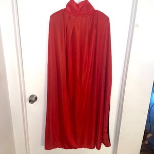 Other | Nwot Adults Black And Red Vampire Halloween Cape Cloak ...